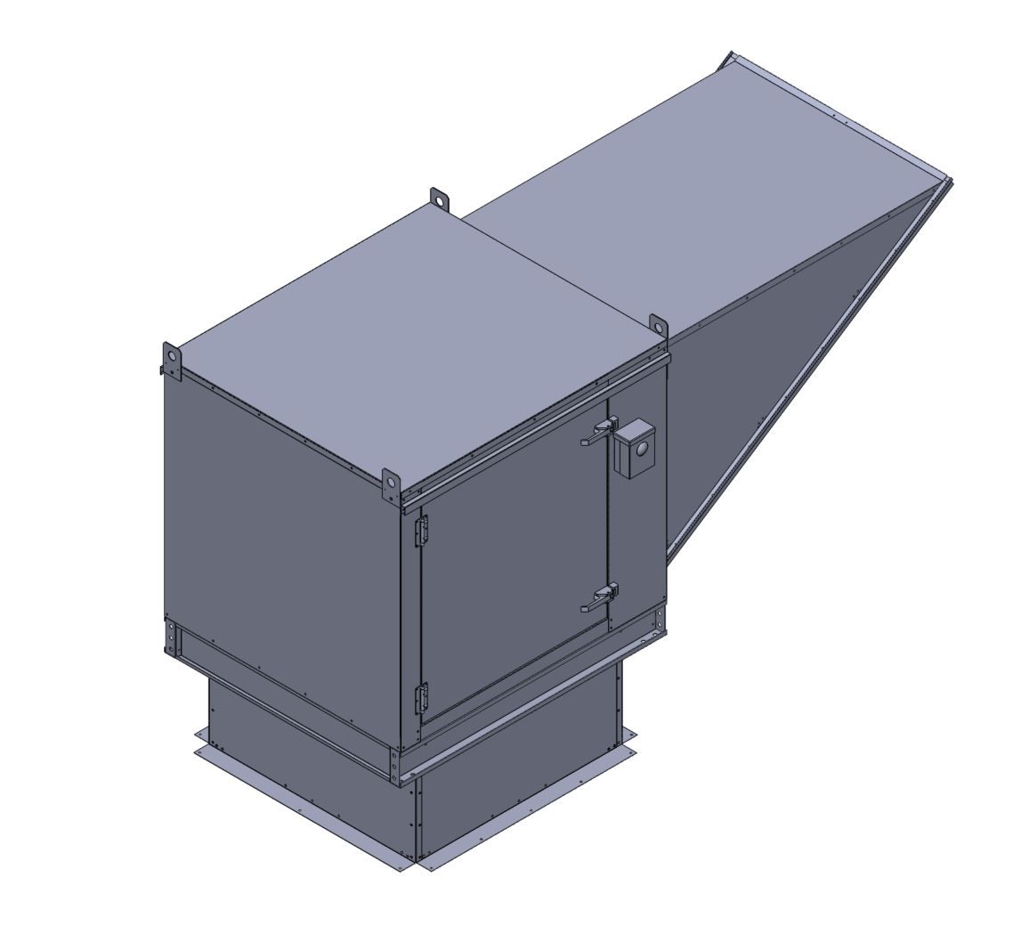 SF10S SEISMIC RATED SUPPLY FAN 1.5 HP, 3PH, 230V, 4000 CFM, 15" Blower
