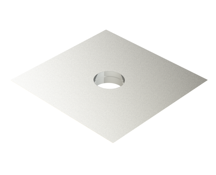 12" Diameter Grease Duct Fan Plate Adapter - End