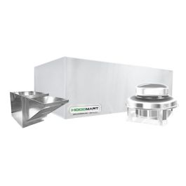 HOODMART TYPE 2 Heat and Fume Hood SYSTEM W/ MAKE-UP AIR 10' x 48"