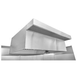 HoodMart Restaurant Hood System w/ PSP Tempered Makeup-Air