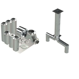 18"- Double Wall Kit, Zero Clearance, Two 12" Connections, Grease Duct ...