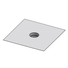 12" Diameter, Single Wall Grease Duct, Fan Plate Adapter - End