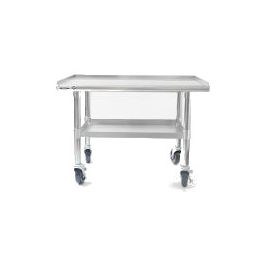 NAKS 36" x 27" 18 Gauge Stainless Steel Equipment Stand with Undershelf ...