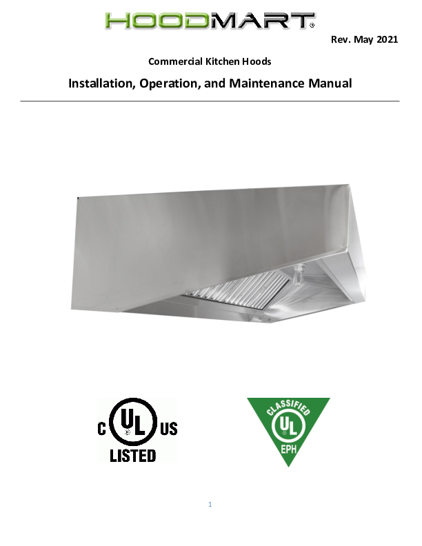 4’ x 30” Concession Trailer Exhaust Hoods