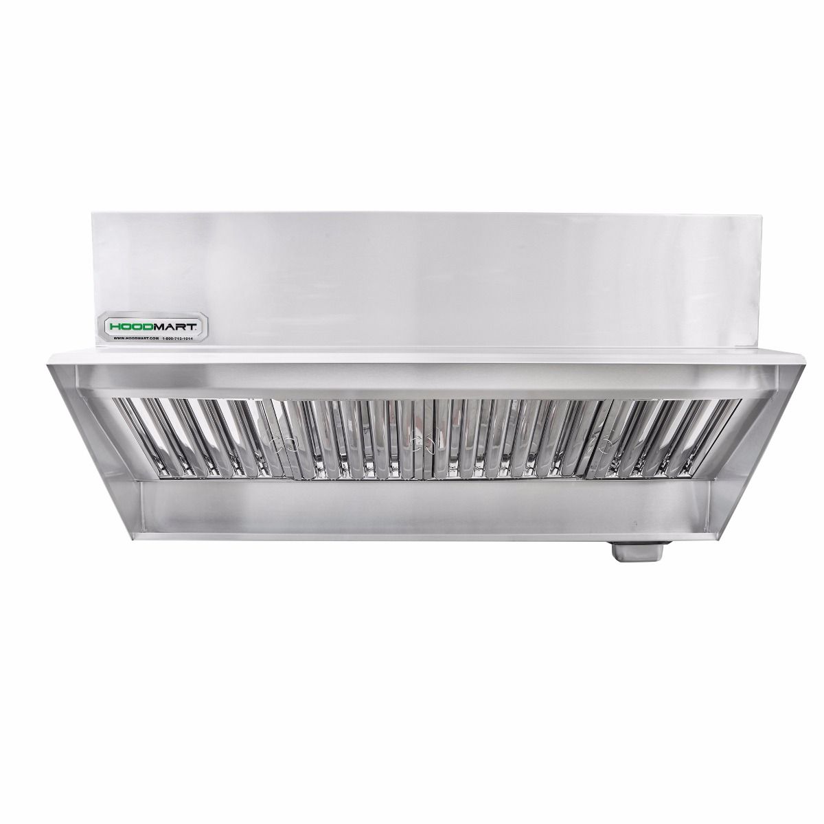 HoodMart Restaurant Low Proximity Backshelf Hood System 8' x 23"