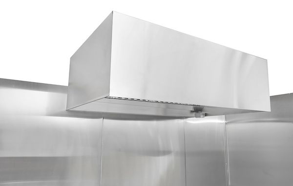 Stainless Wall Panels w/ Seam Strips & End Caps (4'L x 84"H)