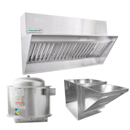 Restaurant Low Proximity Backshelf Hood System w/ BRP 6’ x 23”