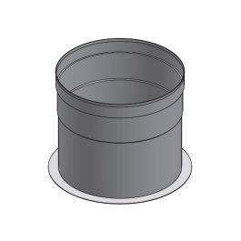 16" Diámetro, Ducto de Grasa de Pared Simple, Adaptador de Collar con ...